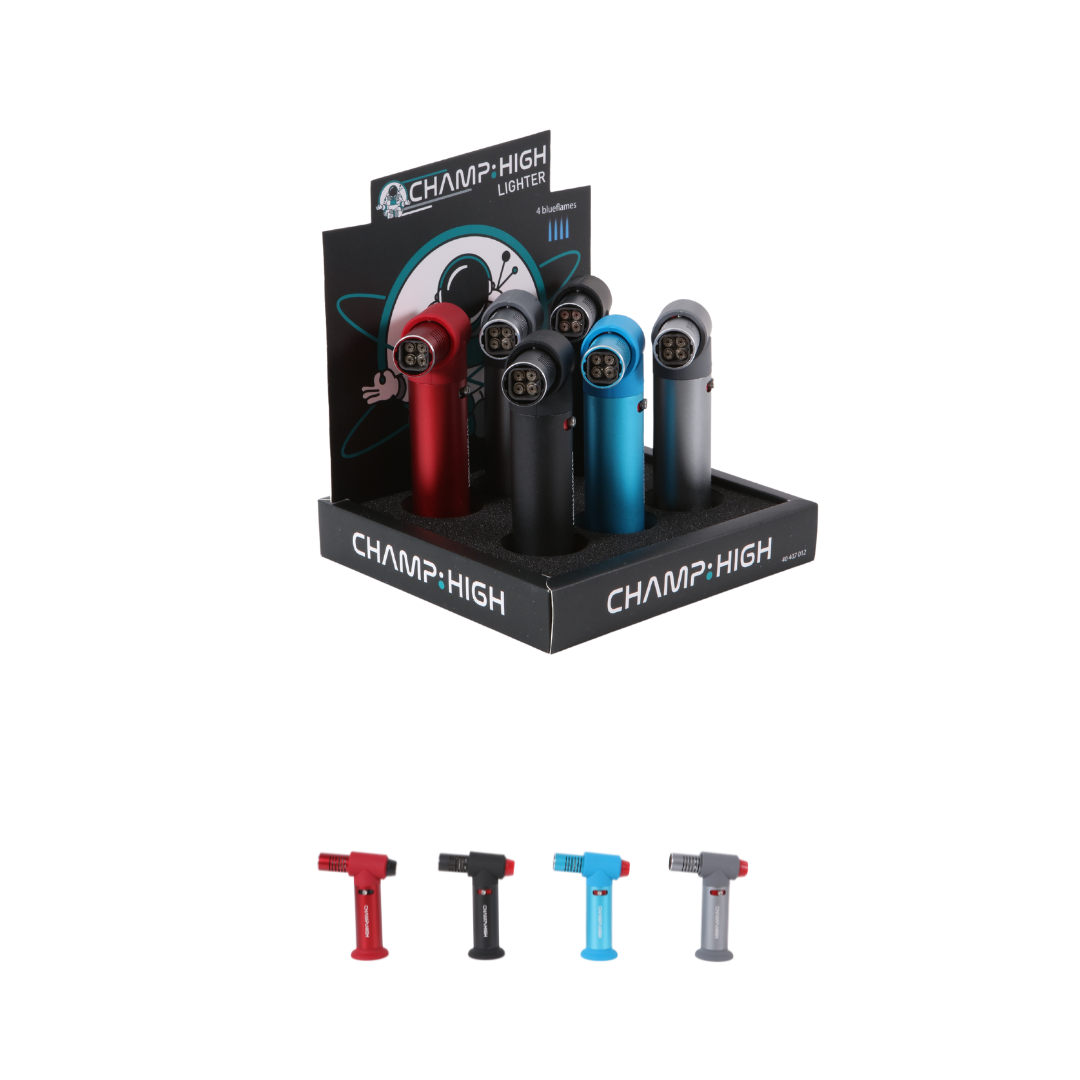 CHAMP HIGH LIGHTERS: CHAMP HIGH LIGHTER 4 FLAMES TABLE