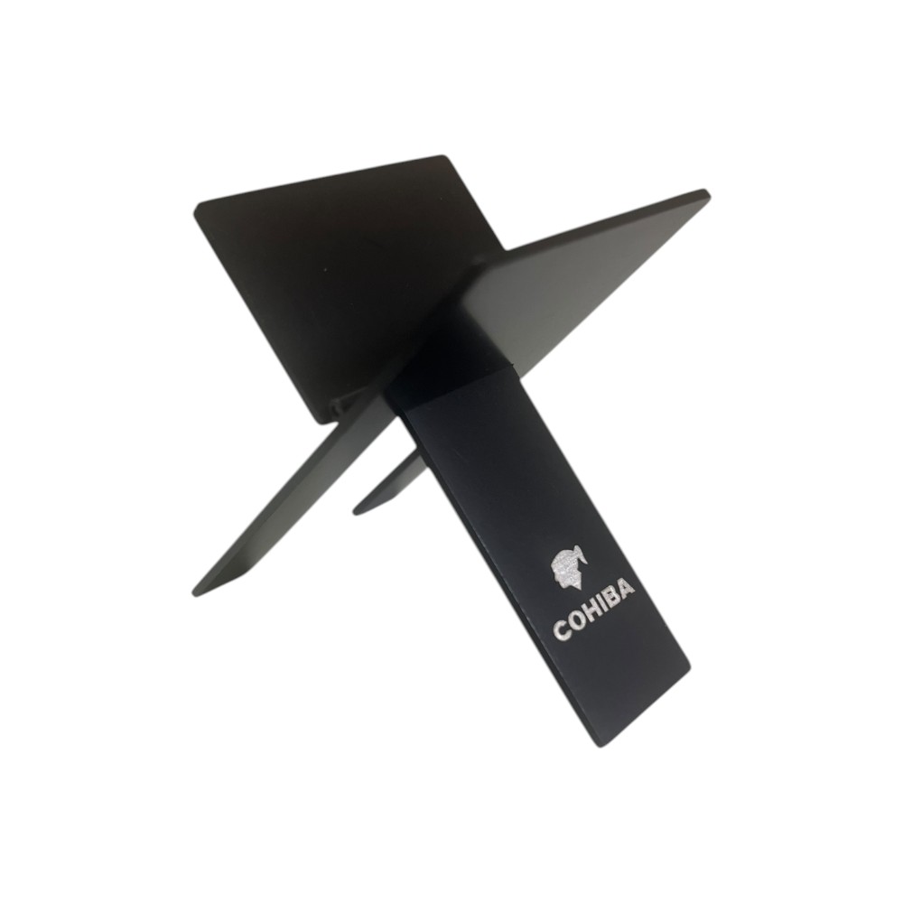 CIGAR ACCESSORIES: Cigar Stand Metal Black Cohiba